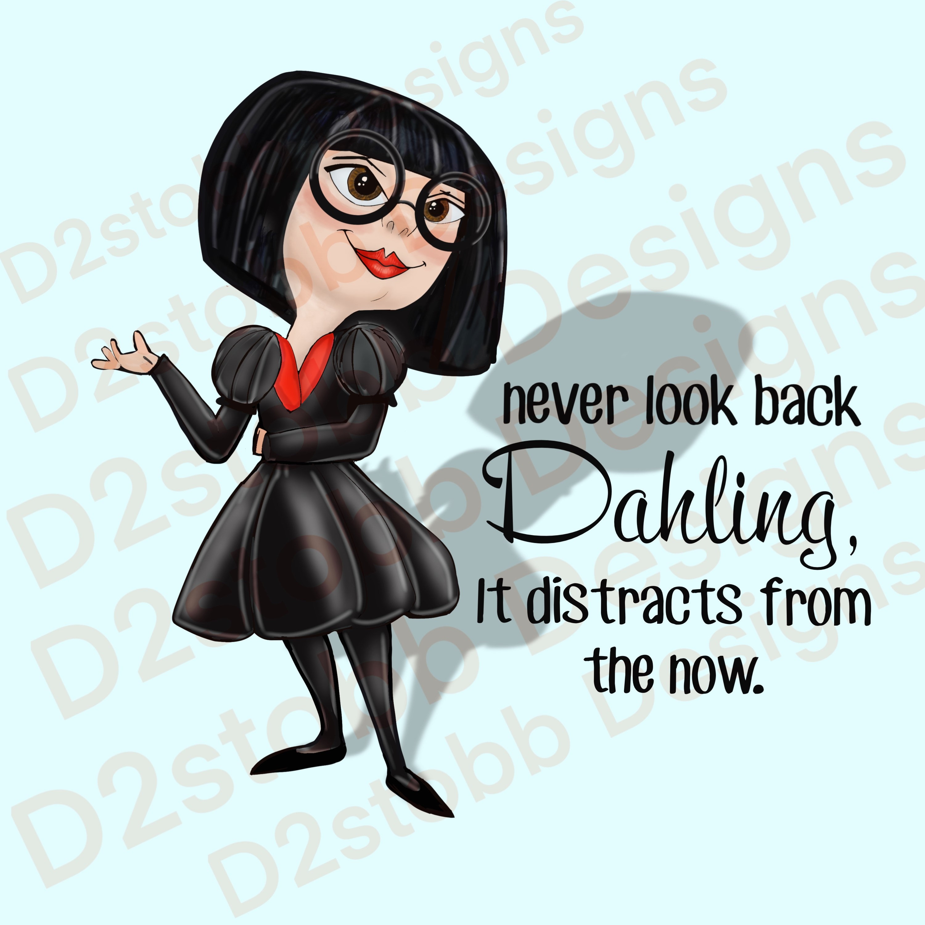 Edna Mode Sticker, the Incredibles, Waterproof Vinyl Decal - Etsy