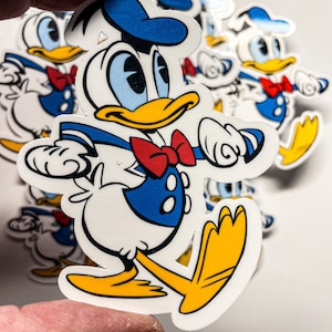 Donald Duck Sticker, Weather Proof, Water Resistant for Laptops, Water ...
