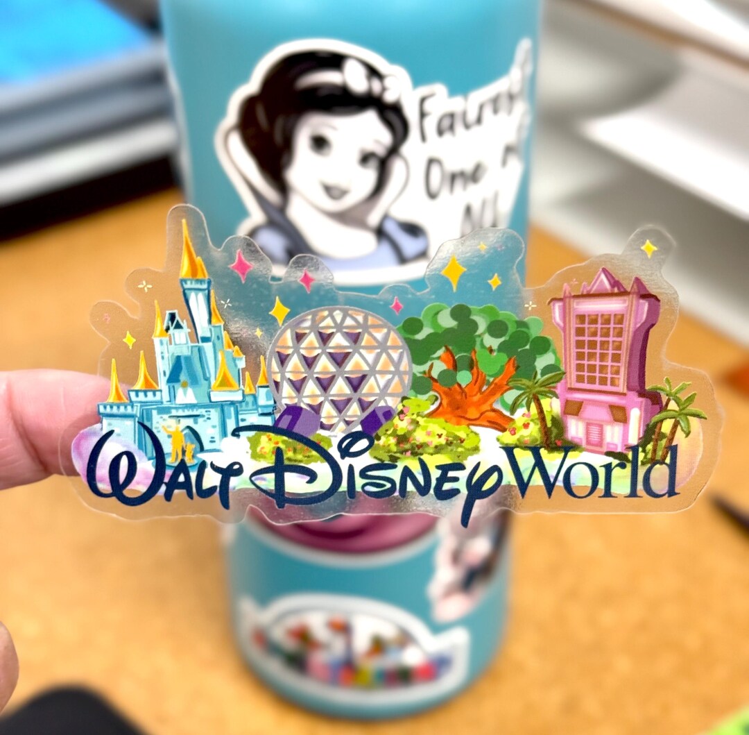Walt Disney World Parks Icons Waterproof Sticker! Travel Sticker, WDW ...