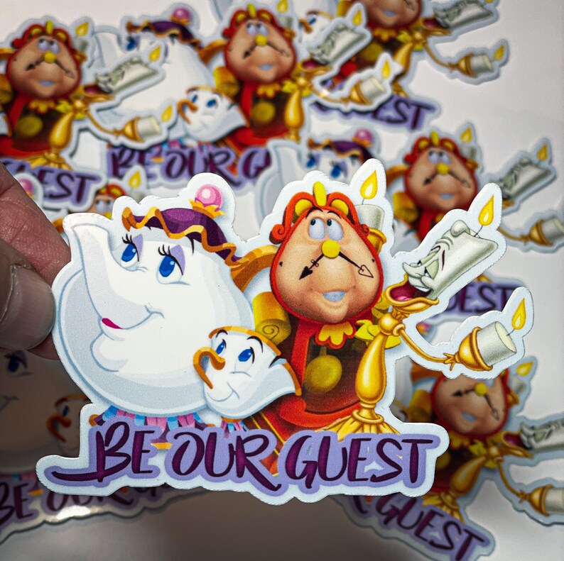 Be Our Guest Vinyl Laminated Sticker Weatherproof Water - Etsy