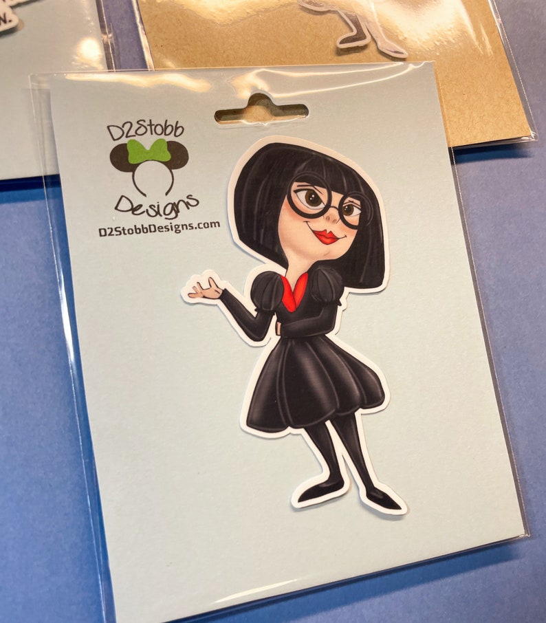 Edna Mode Sticker, the Incredibles, Waterproof Vinyl Decal - Etsy