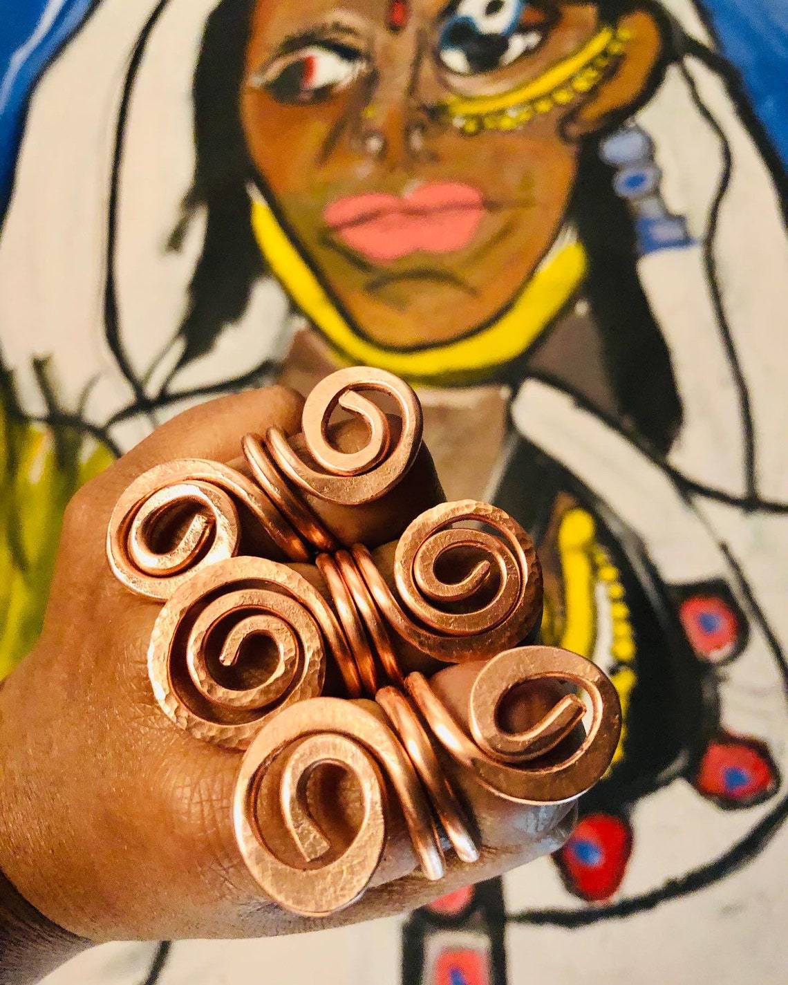 Hand Wrought Copper Ring - Etsy