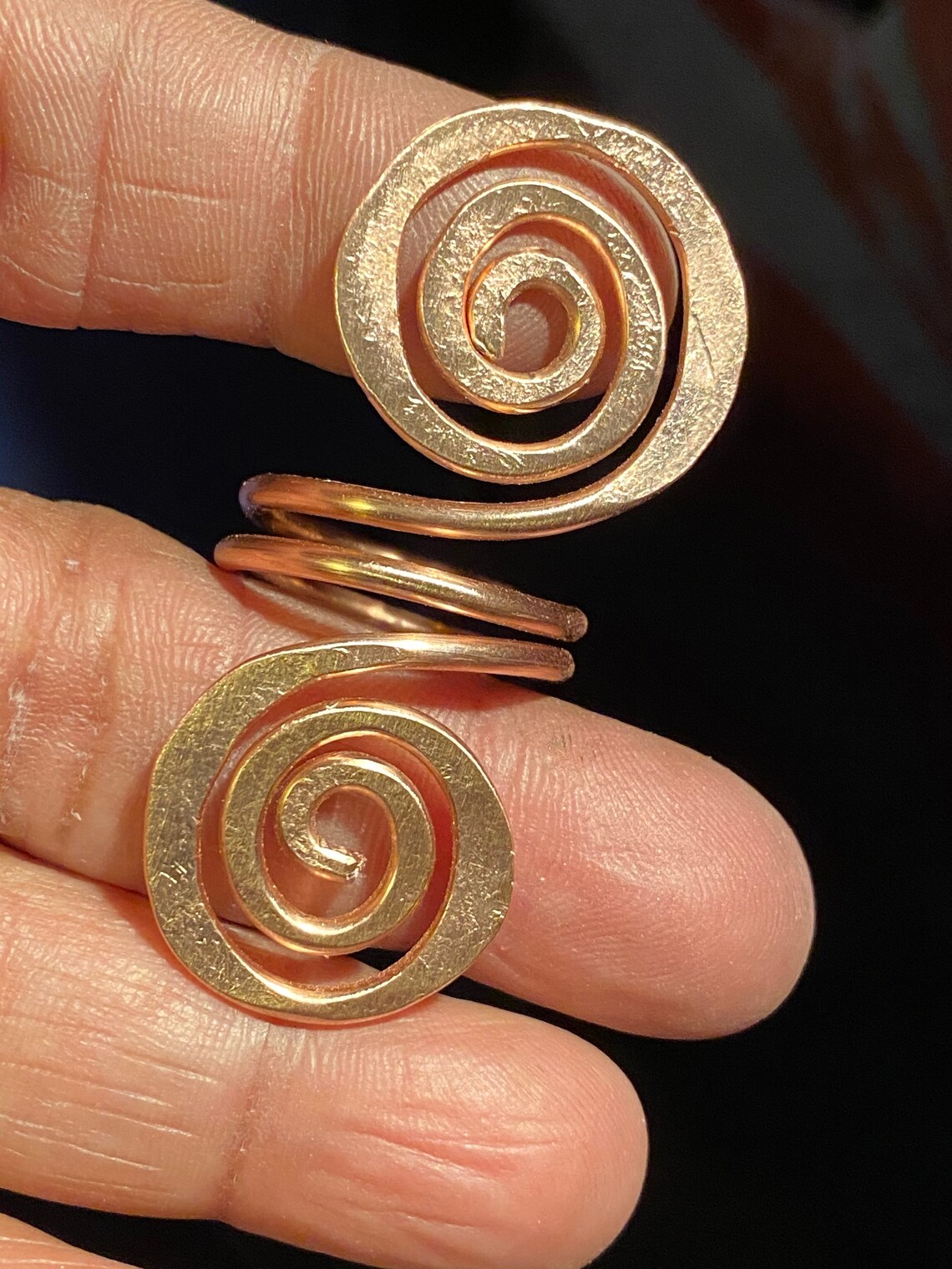 Hand Wrought Copper Ring - Etsy