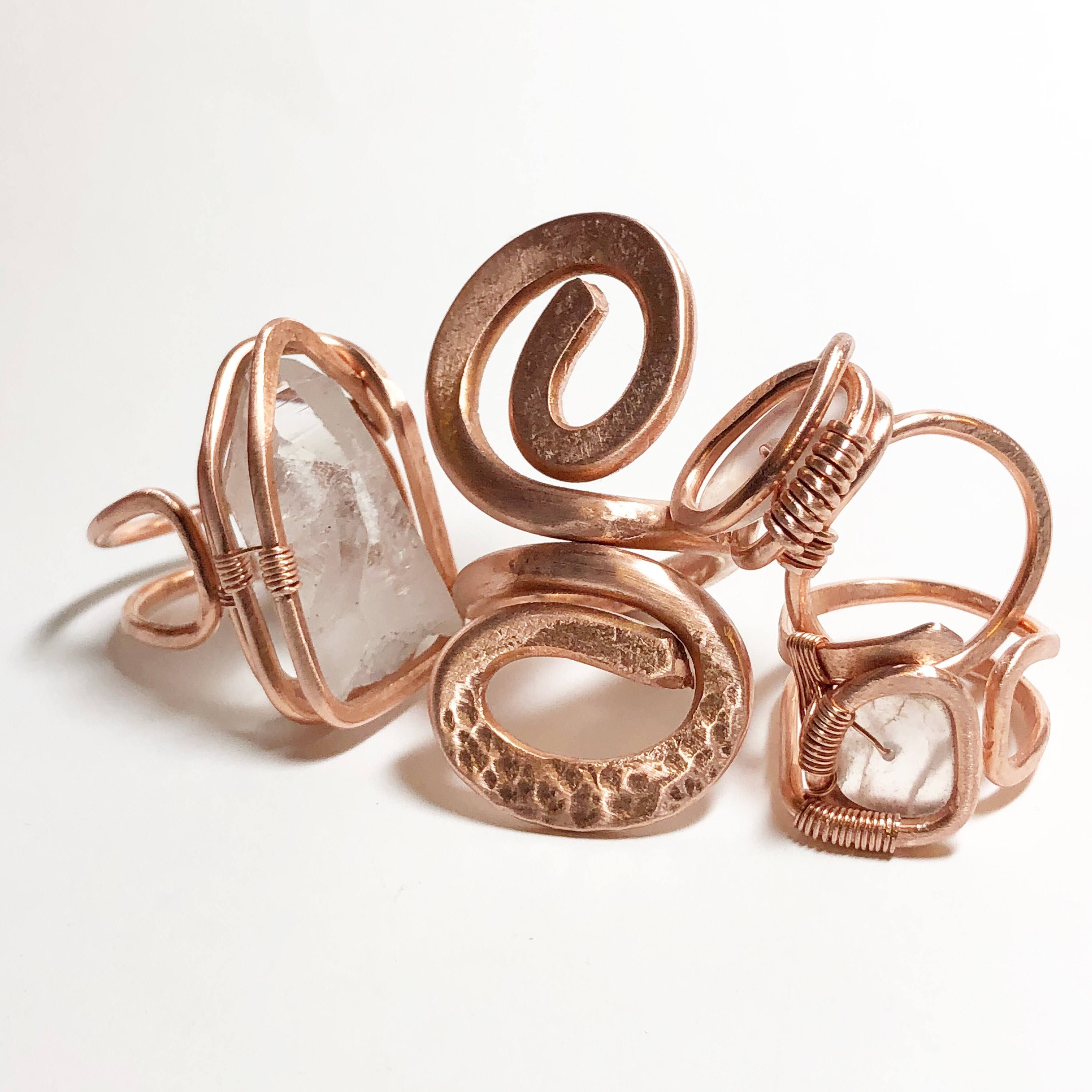 Hand Wrought Copper Ring - Etsy
