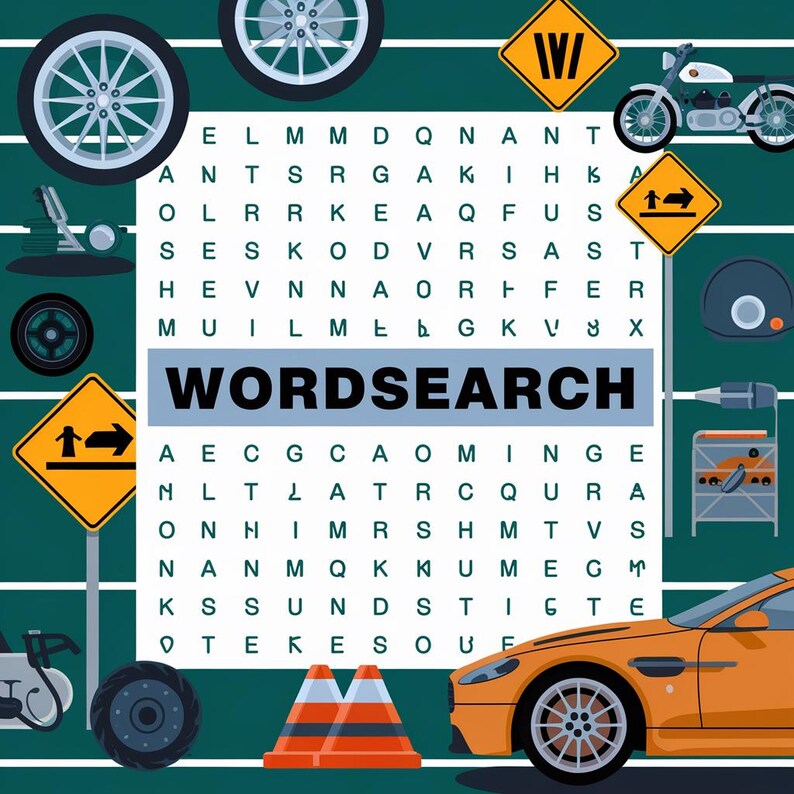 Ultimate Car-themed Word Search Bundle | 20 Printable & Digital Puzzles ...