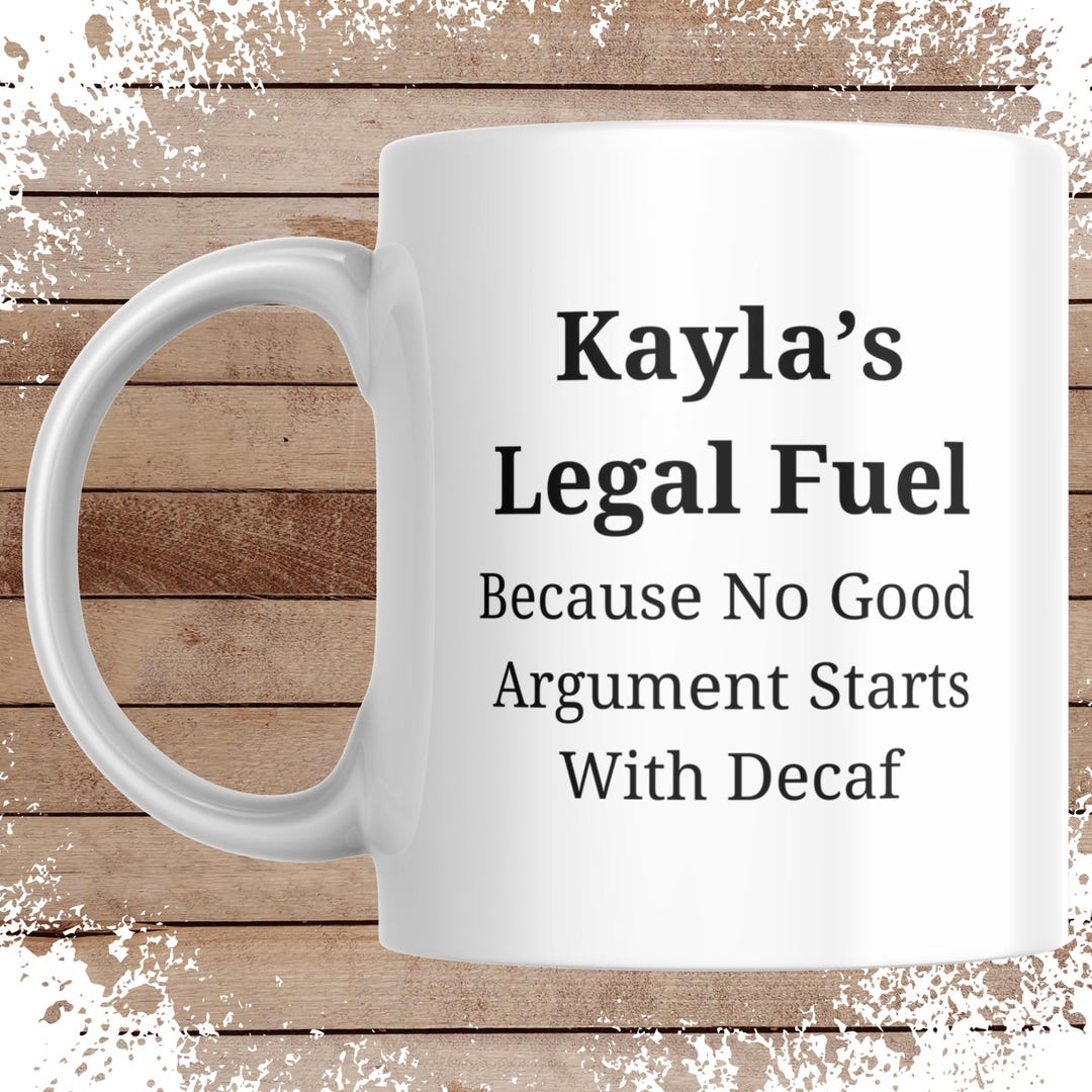 Personalized Lawyer Coffee Mug, Custom "legal Fuel" Mug for Legal ...