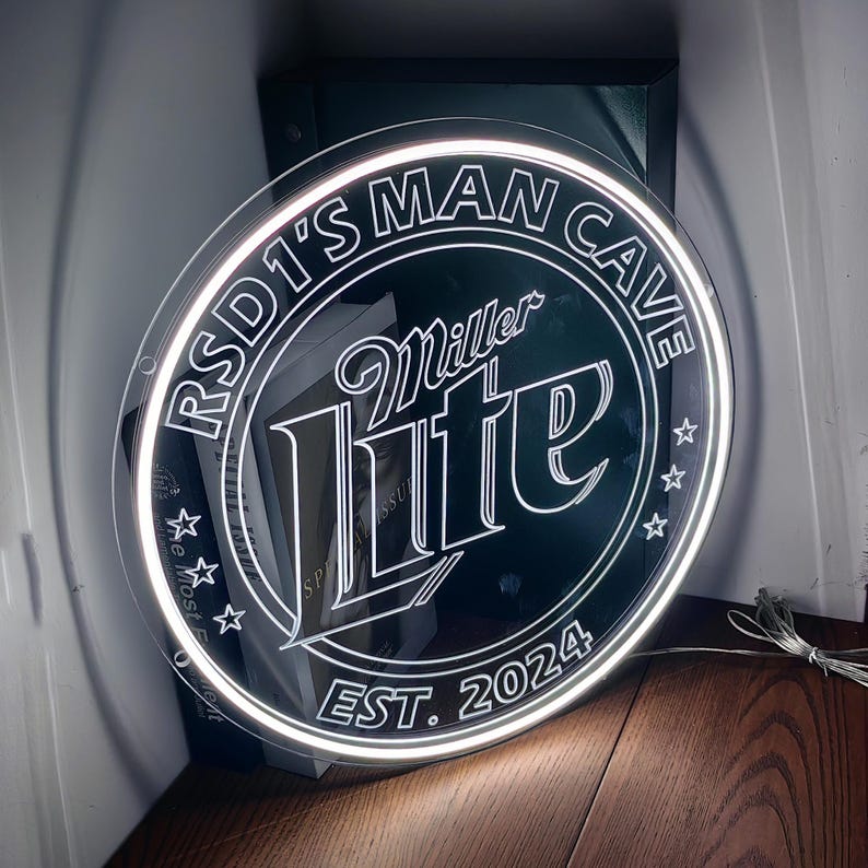 Custom Miller Lite Neon Sign,miller Light Signs,miller Lite Wall Decor ...