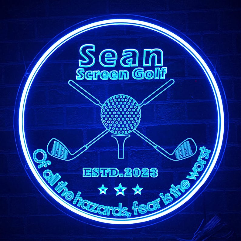 Custom Golf Neon Sign，personalized Golf Club Sign, 19th Hole Sign,golf ...