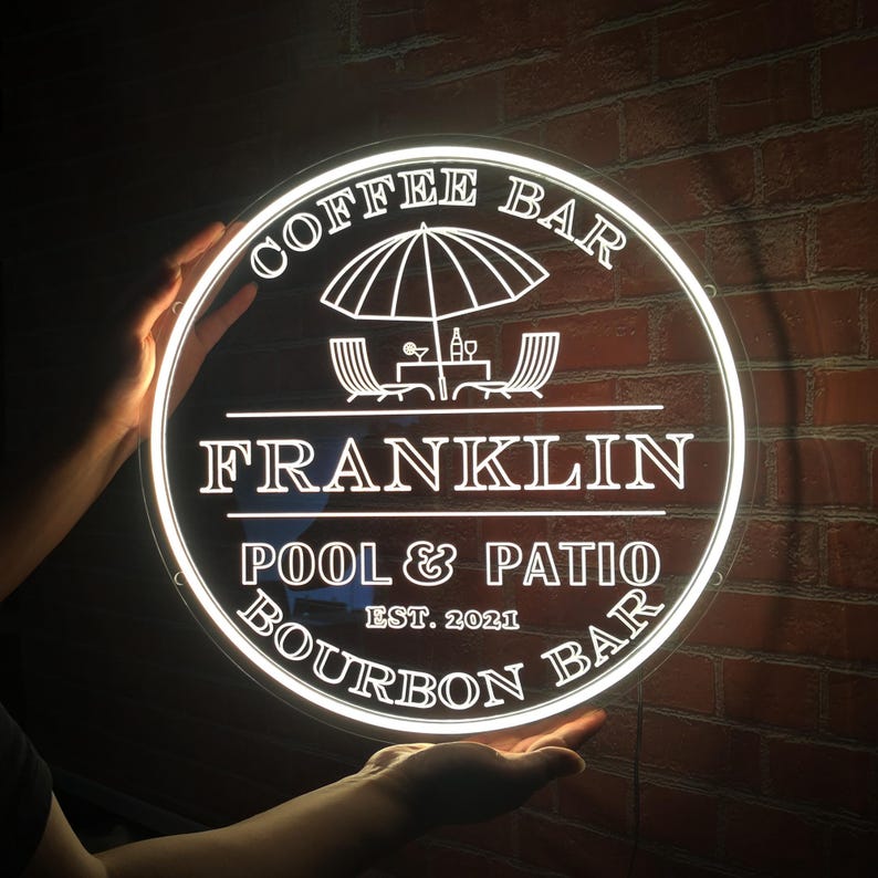Custom Pool Bar Neon Sign,beachside Pub Light up Sign,tiki Bar Sign for ...
