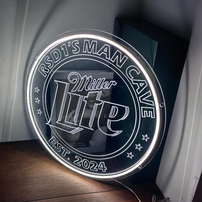 Custom Miller Lite Neon Sign,miller Light Signs,miller Lite Wall Decor ...
