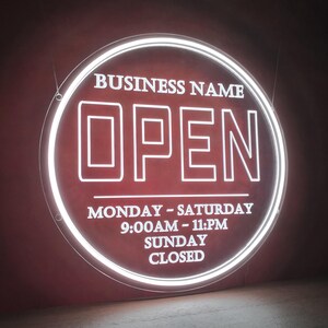 Custom Open Neon Sign,signs for Business Door Window,personalized Neon ...