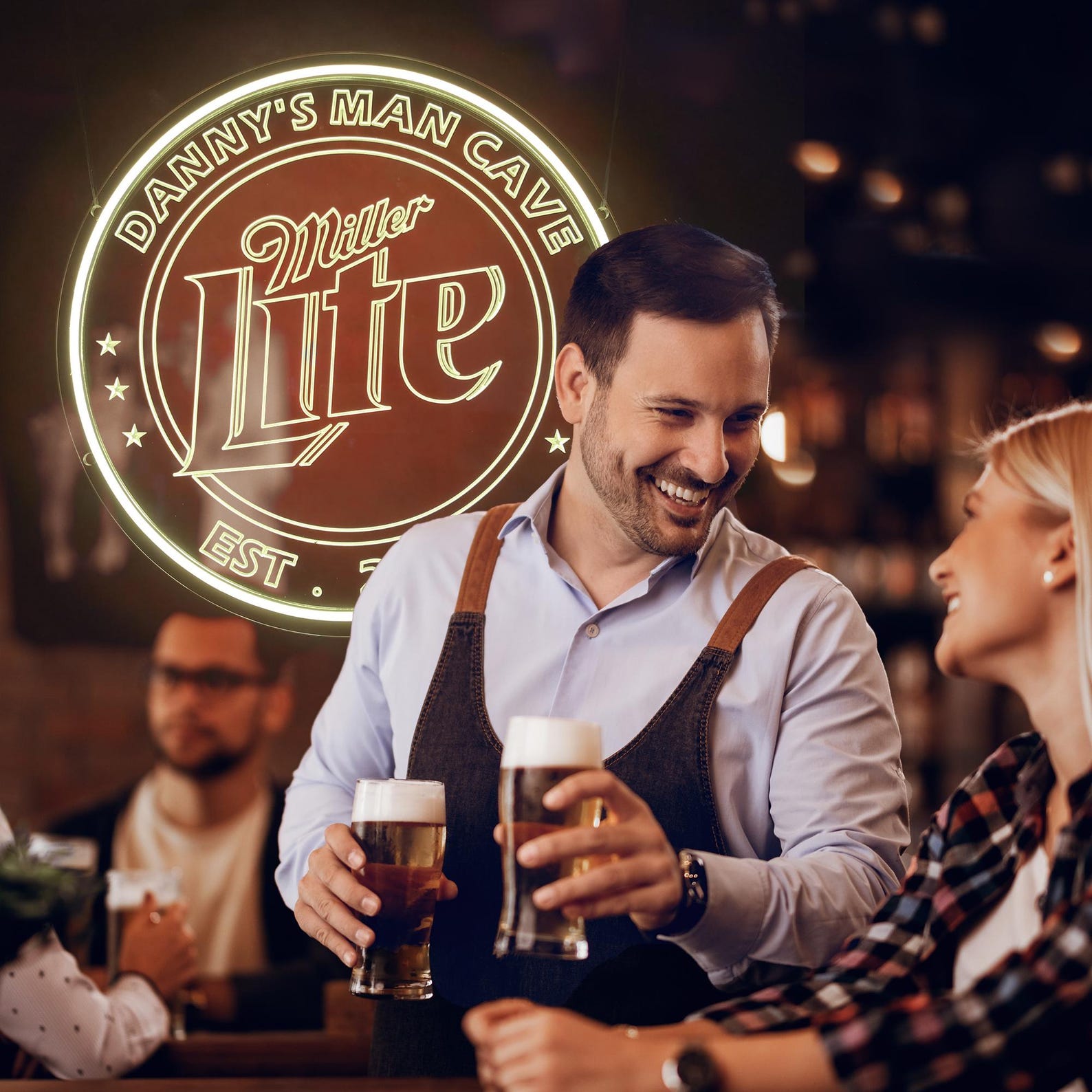 Custom Miller Lite Neon Sign,miller Light Signs,miller Lite Wall Decor ...