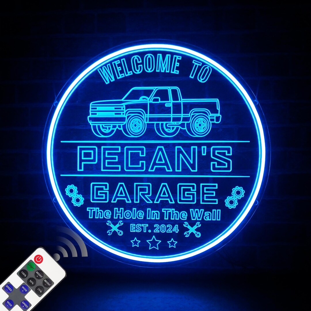Personalized Garage Neon Sign,custom Garage Sign,truck Workshop Sign ...