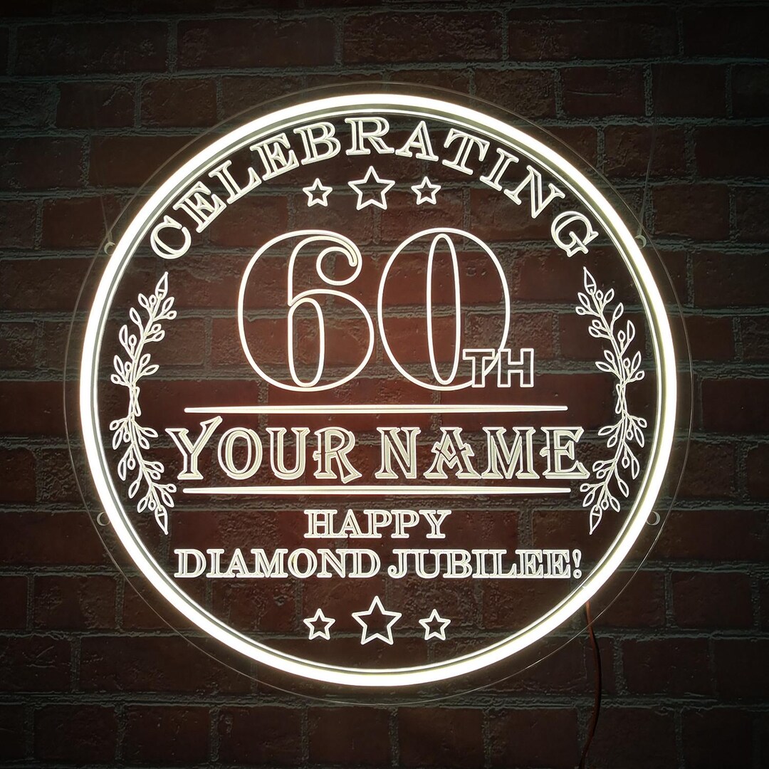 Personalized Anniversary Neon Signs,custom Anniversary Neon Sign,happy ...