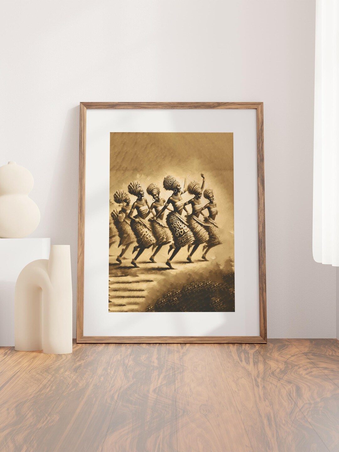 African Folk Dance Printable | Modern Digital Download | Tribal Women ...