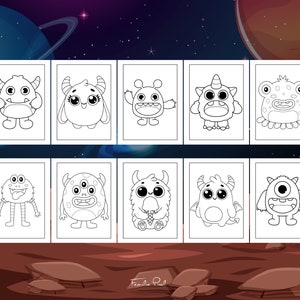 Alien-monster Coloring Pages | Fun and Creative Printable Art for Kids ...