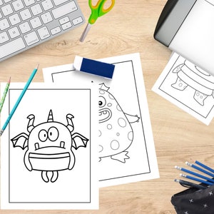Alien-monster Coloring Pages | Fun and Creative Printable Art for Kids ...