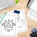 Alien-monster Coloring Pages Fun and Creative Printable Art for Kids ...
