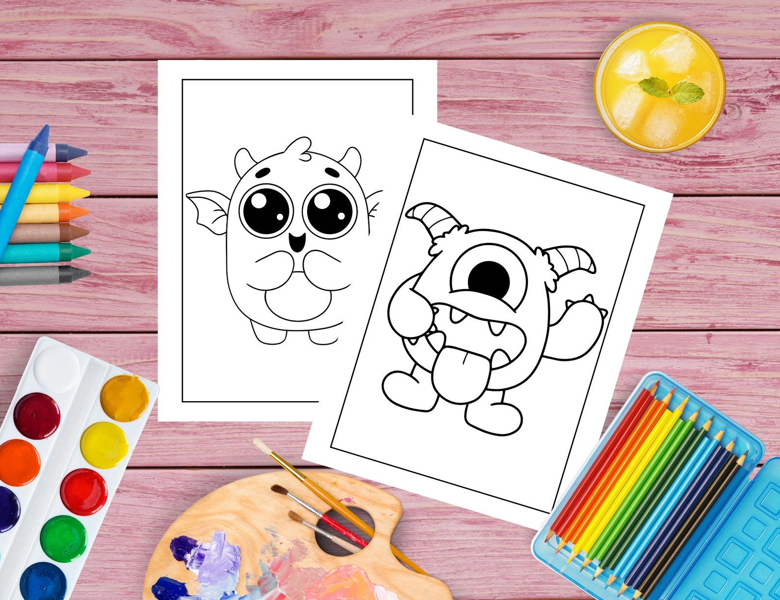 Alien-monster Coloring Pages Fun and Creative Printable Art for Kids ...