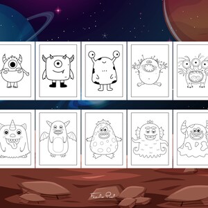 Alien-monster Coloring Pages | Fun and Creative Printable Art for Kids ...