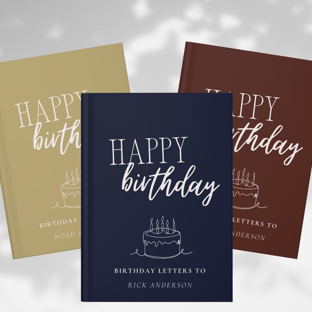 Happy Birthday Custom Birthday Memory Book Personalized Birthday ...