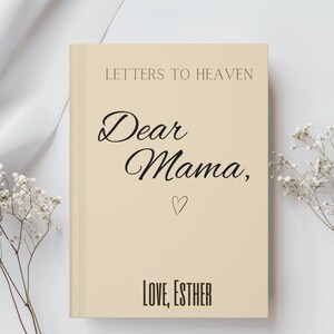Letters to Mom Memorial Journal Grief Gift Loss of Mom Sympathy Gift ...