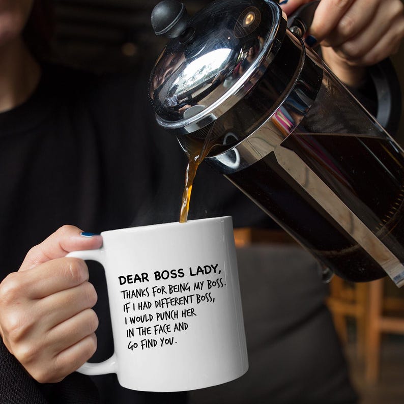 Dear Boss Lady Mug: Funny Sarcasm Office Gift - Etsy
