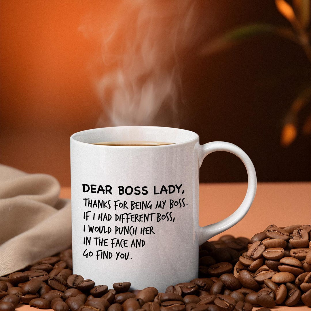 Dear Boss Lady Mug: Funny Sarcasm Office Gift - Etsy