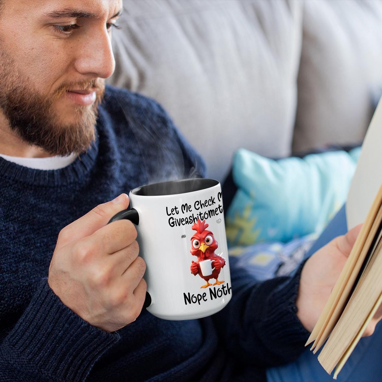 Let Me Check My Giveashitometer Nope Nothing Ceramic Coffee Mug - Etsy