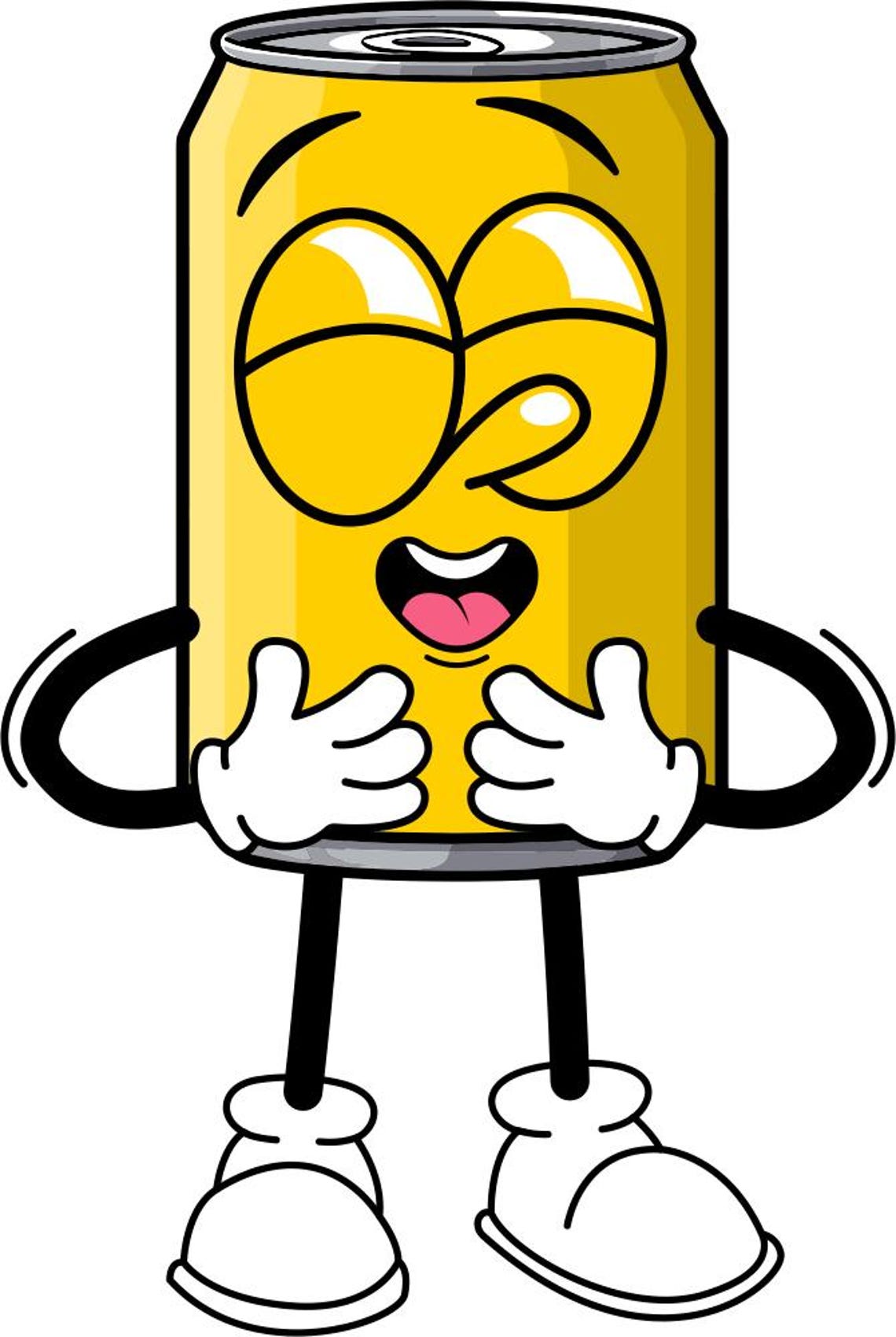 Cartoon Style Soda-pop Cans | Vector Graphics Bundle - Etsy