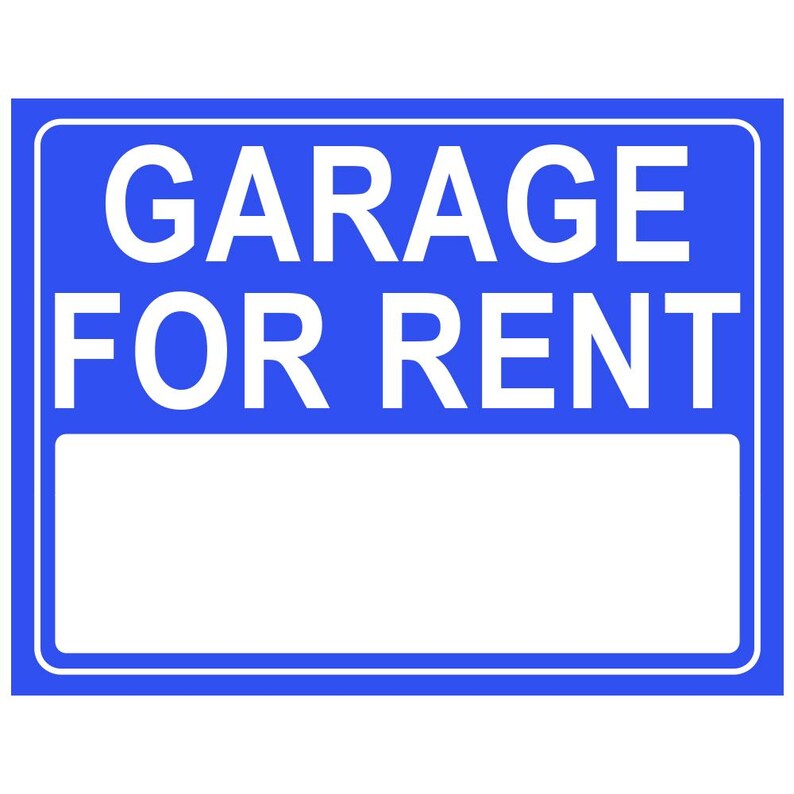 Printable Sign "garage FOR Rent" | Digital File - Etsy