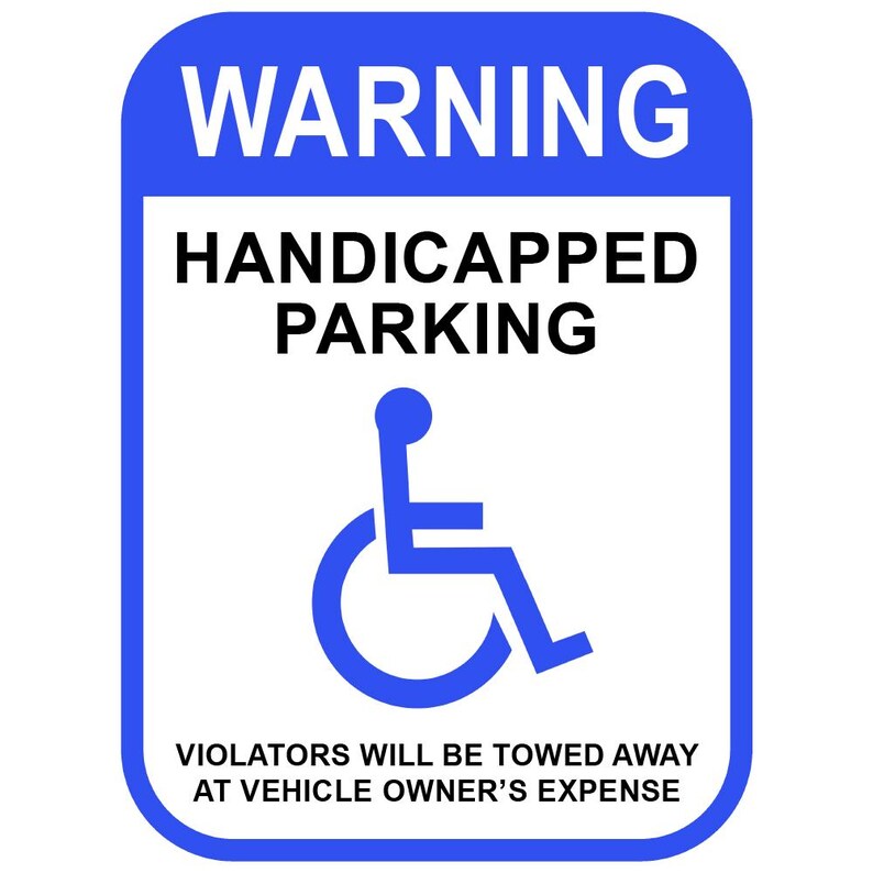 Printable Parking Enforcement Signs | Digital File - Etsy
