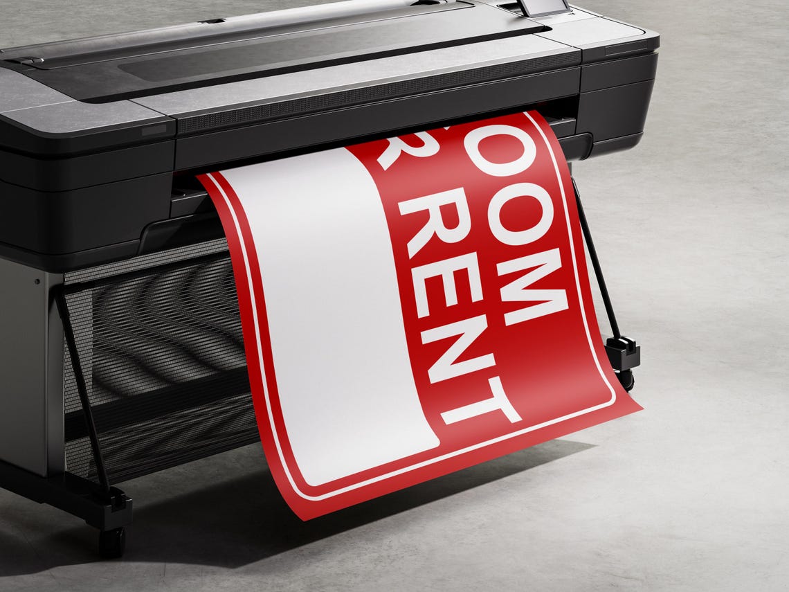 Printable Sign "room FOR Rent" | Digital File - Etsy