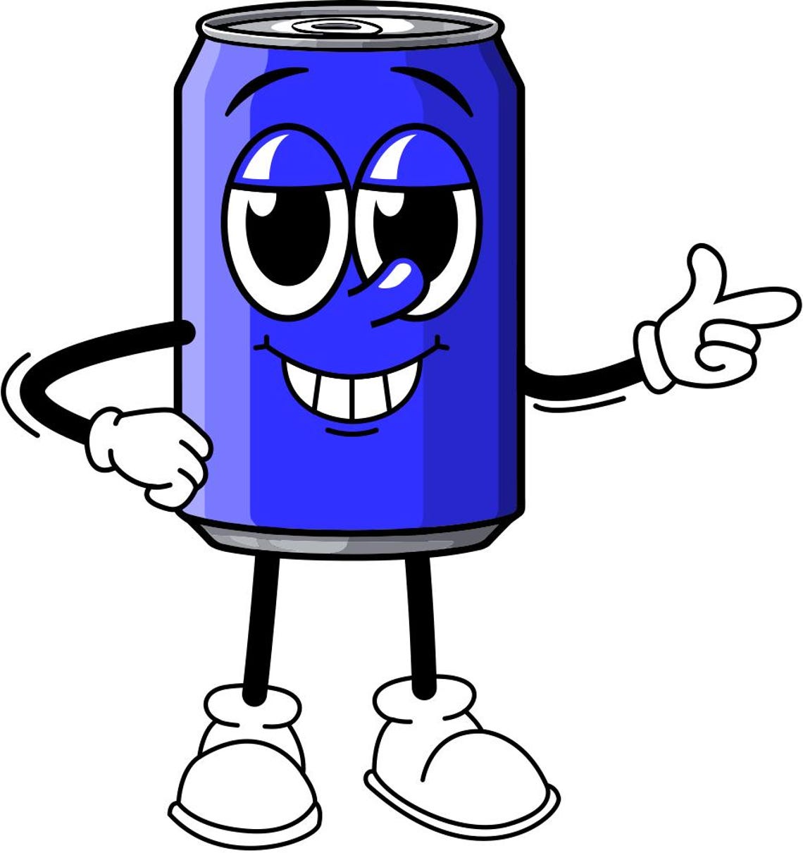 Cartoon Style Soda-pop Cans Vector Graphics Bundle - Etsy