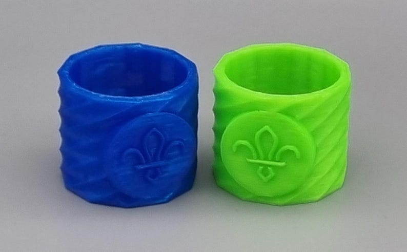 3D Printed Flexible Scout Woggle - Etsy UK