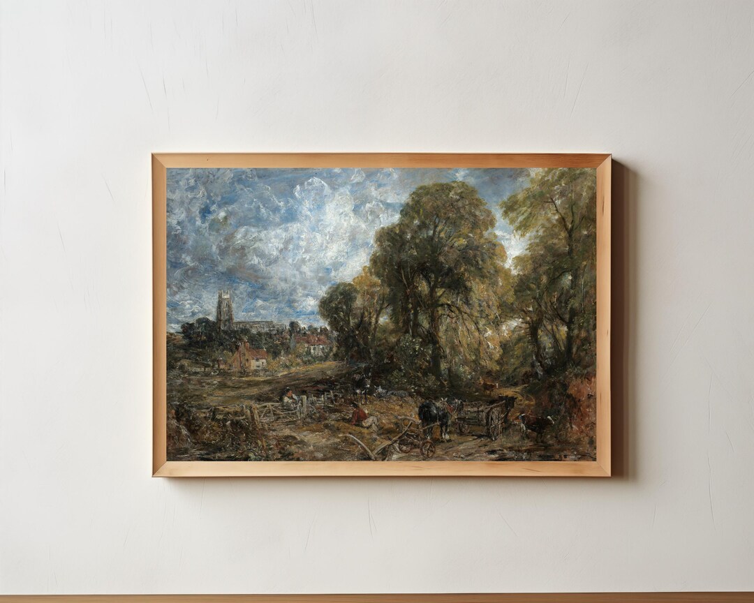 John Constable Painting Print: English Countryside Landscape (digital ...