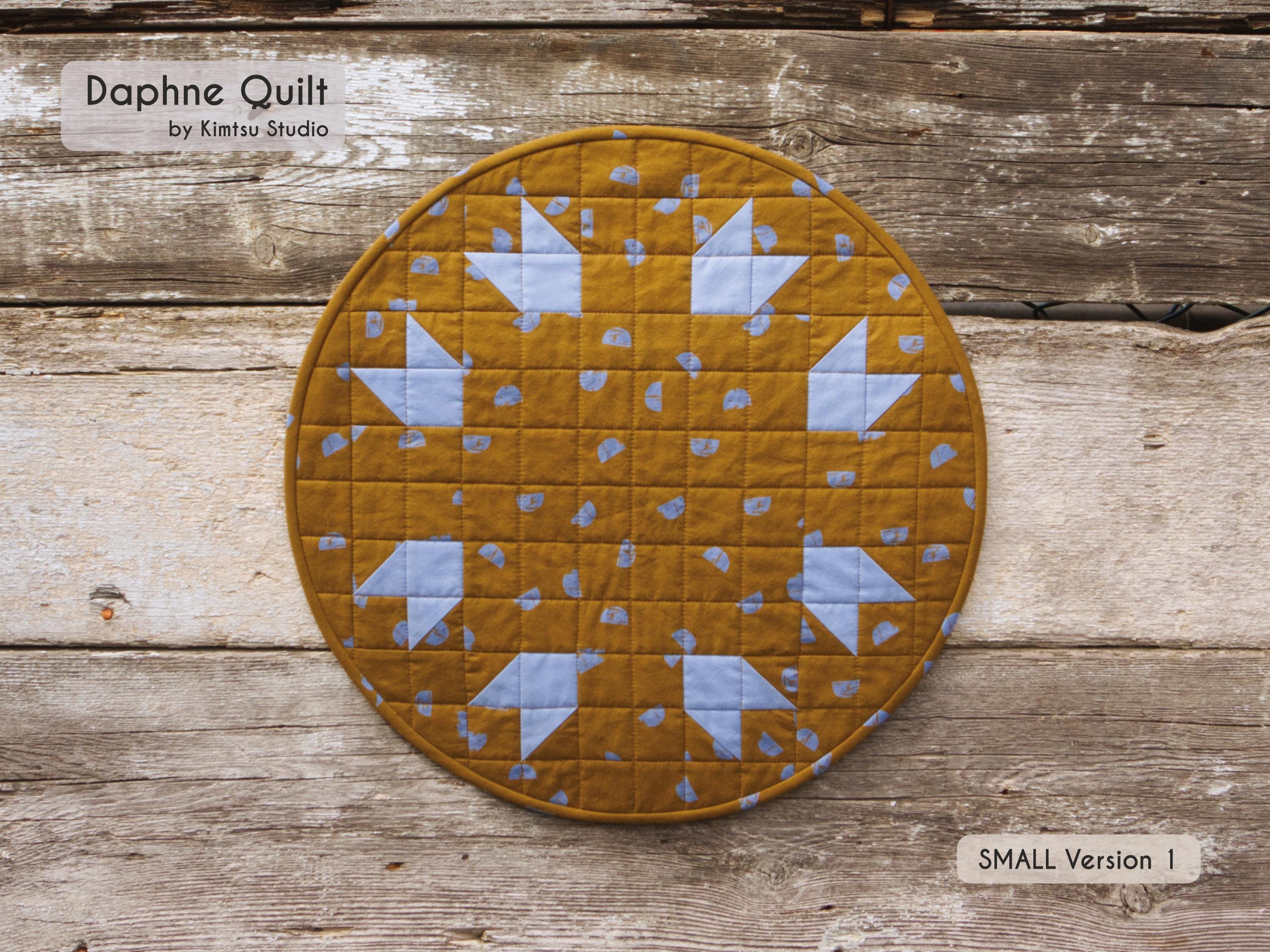 Daphne Round Quilt PDF Sewing Pattern: Baby Blanket, Lap Quilt + Video ...