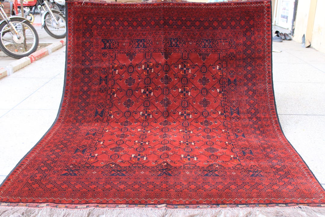 Vintage 5x7 Ft Bashiri Design Top Quality 100% Original Wool Hand ...
