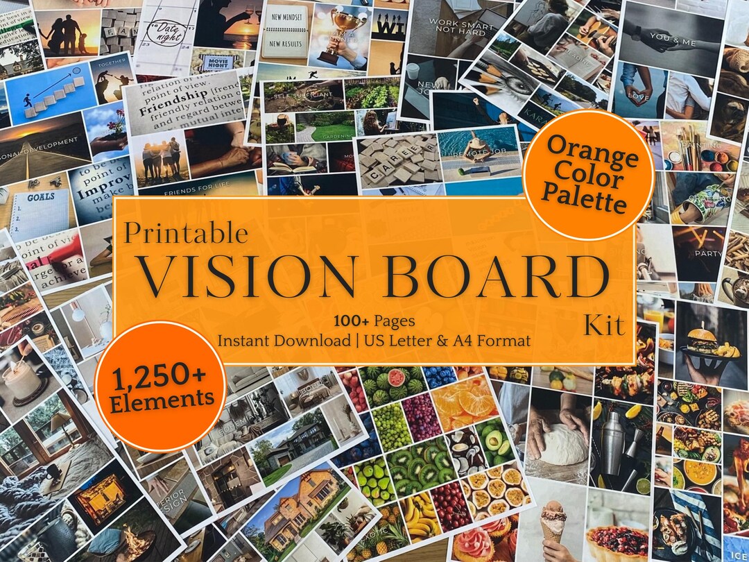 2025 Vision Board Printables | Positive Affirmations, Stickers ...
