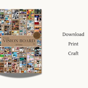 2026 Vision Board Kit Coffee - Printable PDF With 1,259+ Images ...