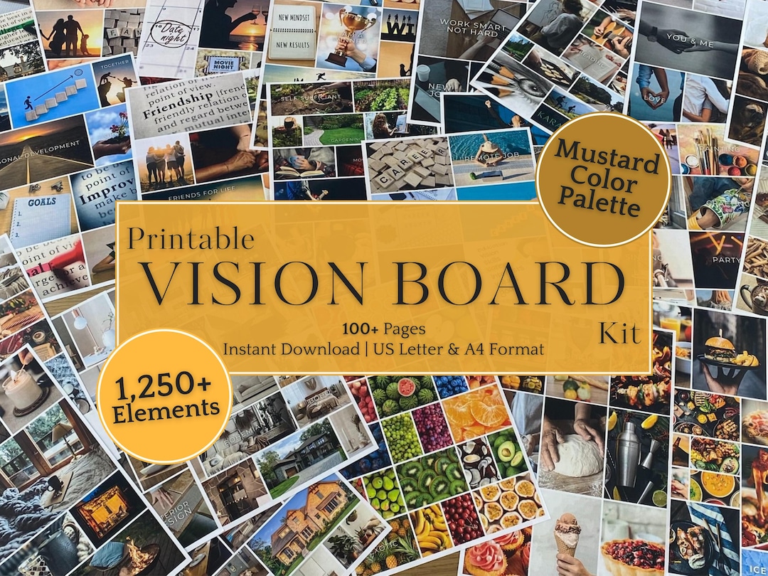 Printable Vision Board Kit for Women 2025/2026 | Inspiring Vision Board ...