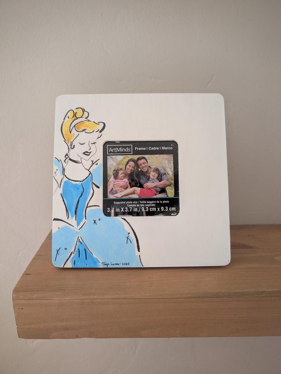 Cinderella Hand Drawn and Painted Frame - Etsy