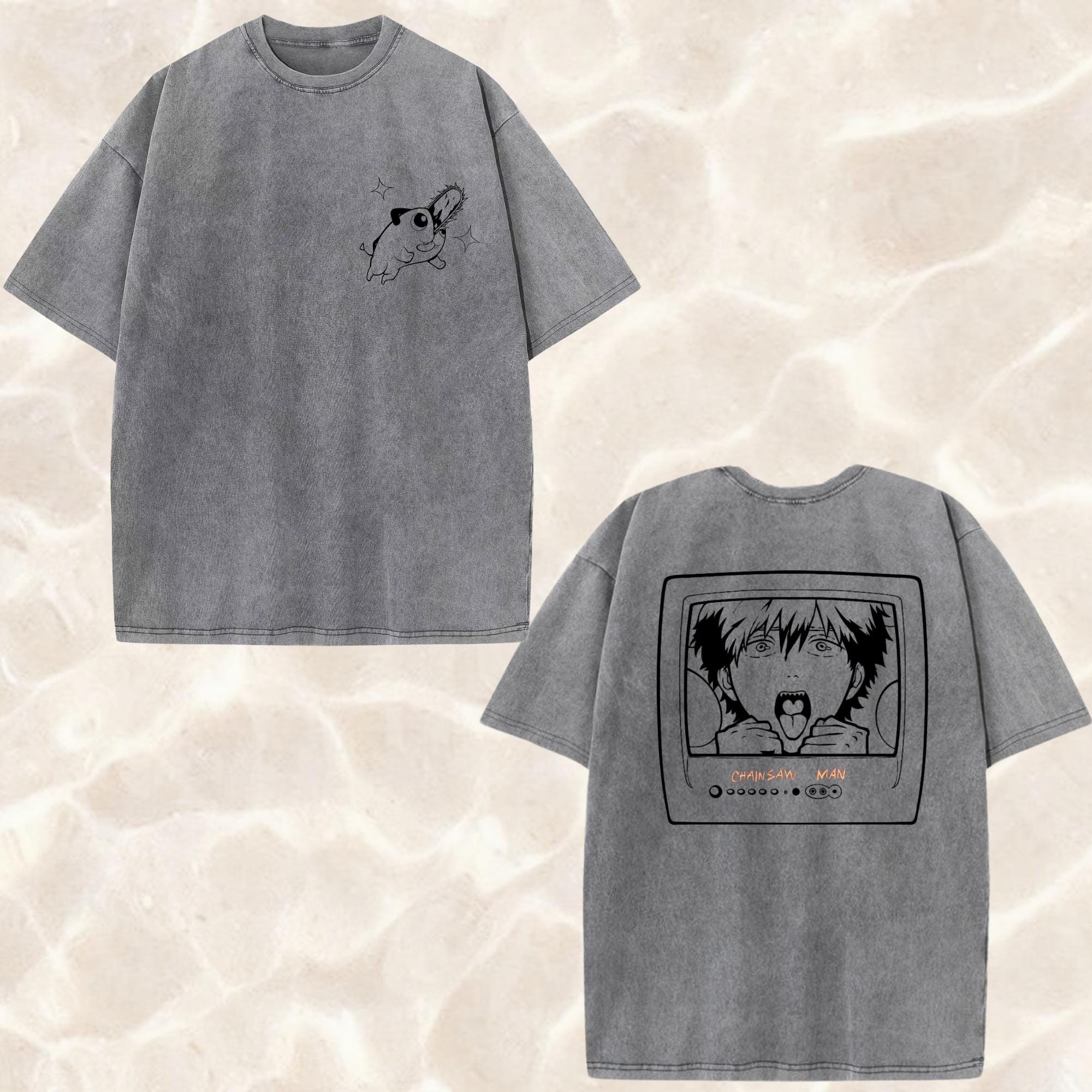 Chainsaw Man Devil in My Heart – Double-sided Graphic Tee , Costume Tee ...