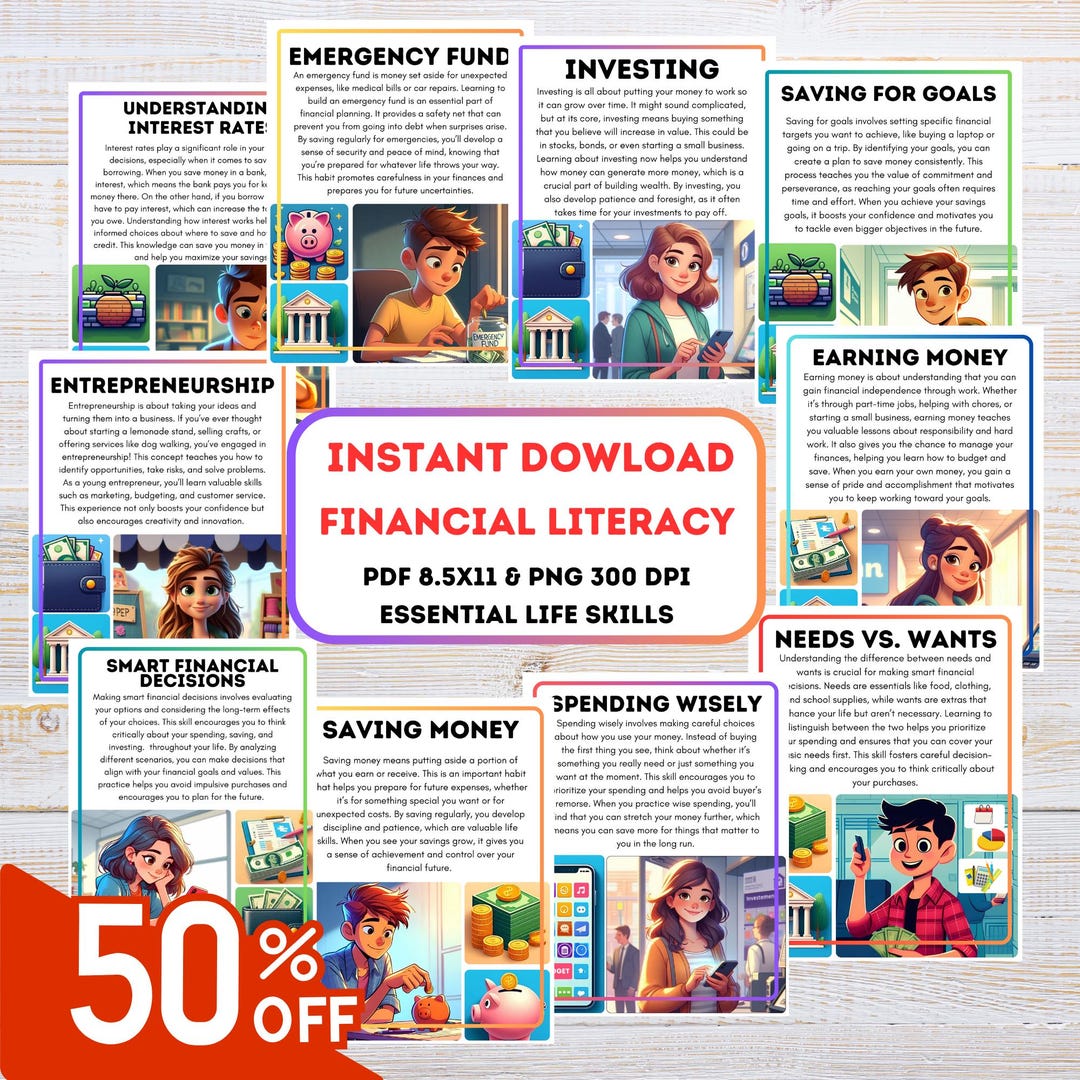 Financial Literacy, Financial Literacy PDF, Investing, Money Poster ...
