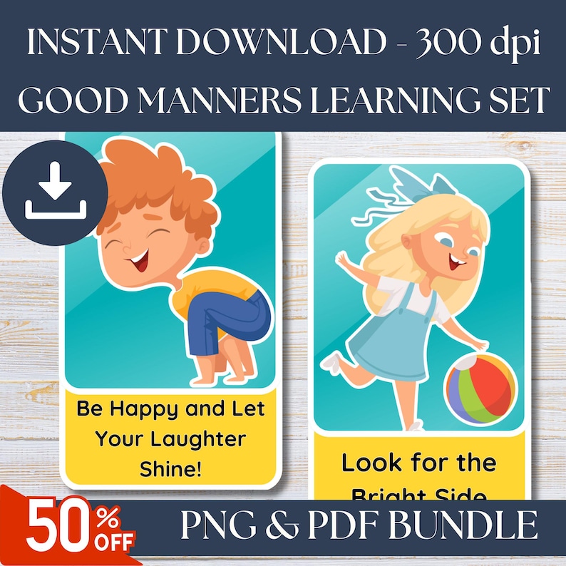 Good Manners, Classroom Rules, Good Kid, Montessori Poster Set, Clipart ...