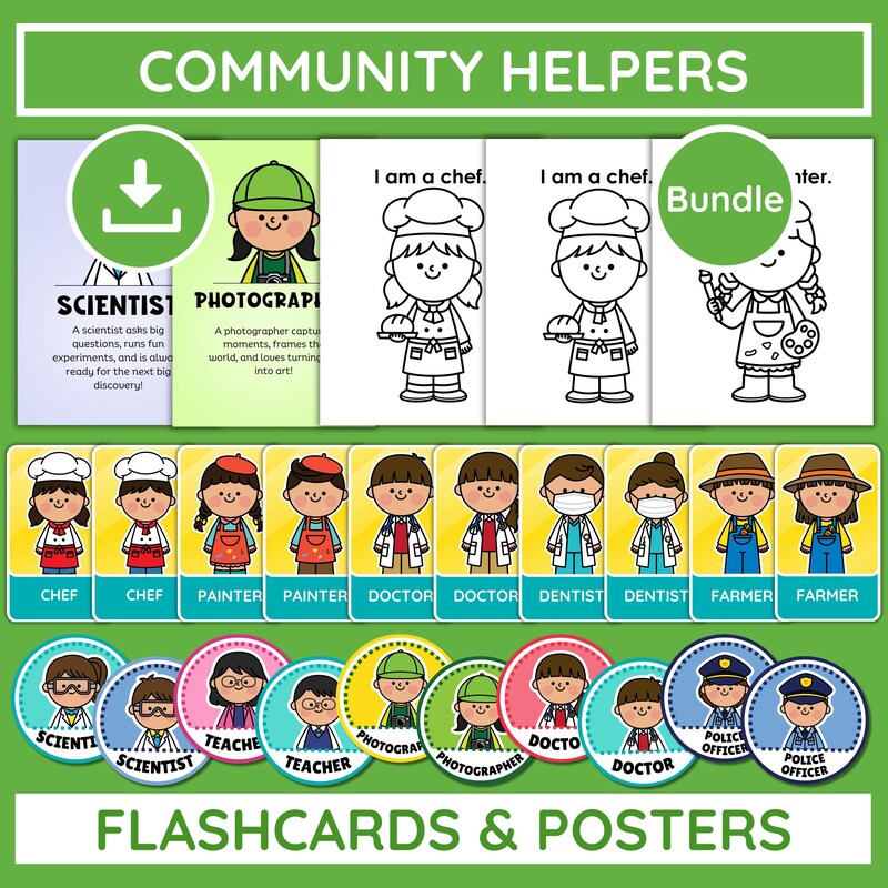 Community Helpers Clipart - Etsy