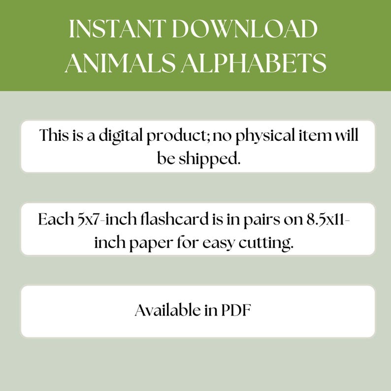 Animal Alphabets, Alphabets Letters, Printable Montessori, Flashcards ...