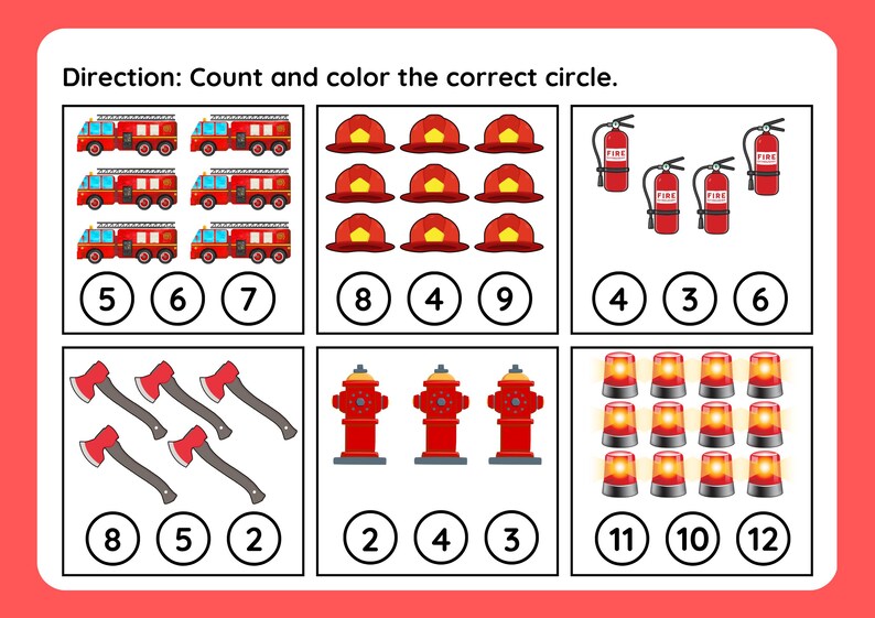 Fire Safety, Fire Safety Worksheets for Kids, Fire Prevention ...