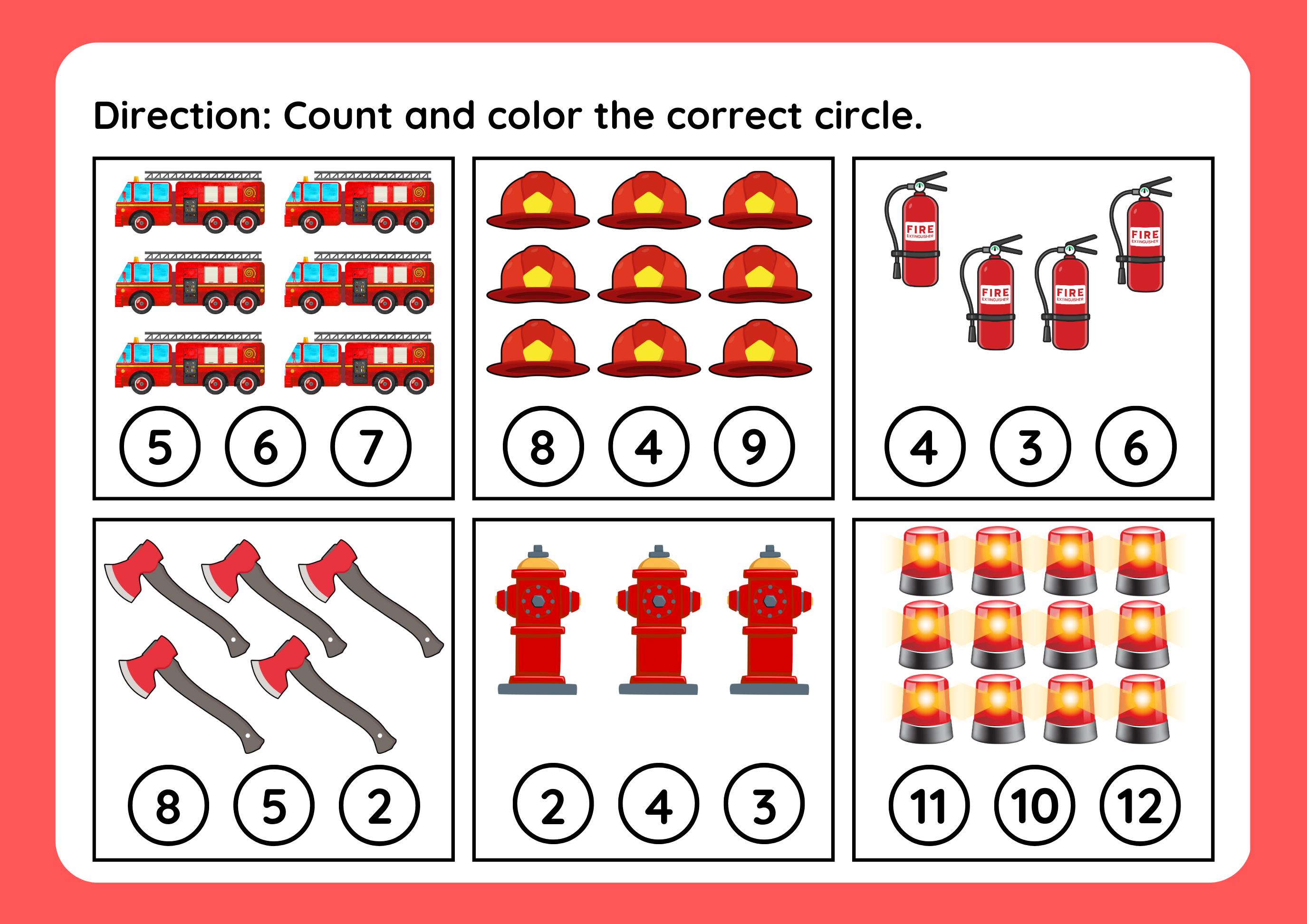 Fire Safety, Fire Safety Worksheets for Kids, Fire Prevention ...