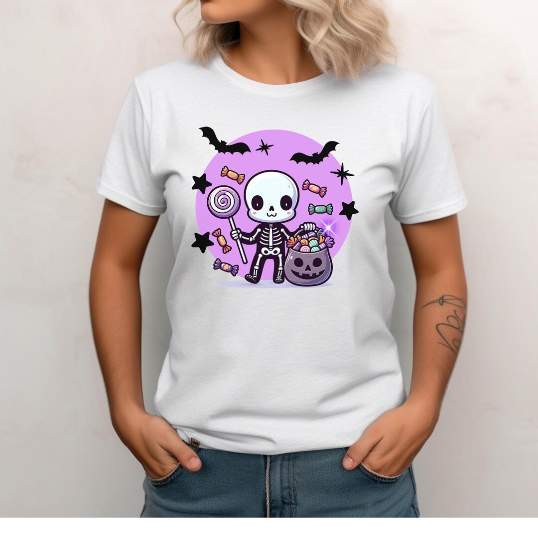 Cute Skeleton, Trick or Treat, Halloween, PNG, SVG, for Kids, Candies ...
